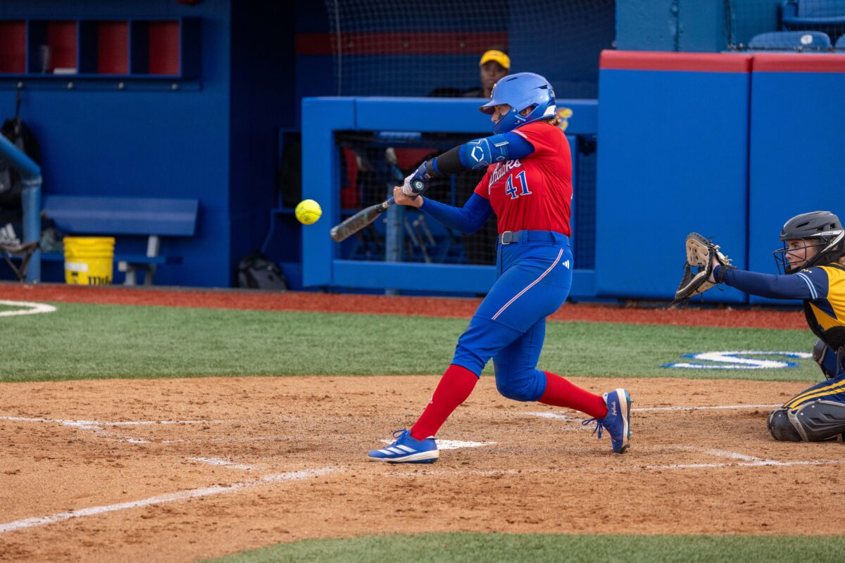 KU softball takes care of business in midweek run-rule win over Kansas ...